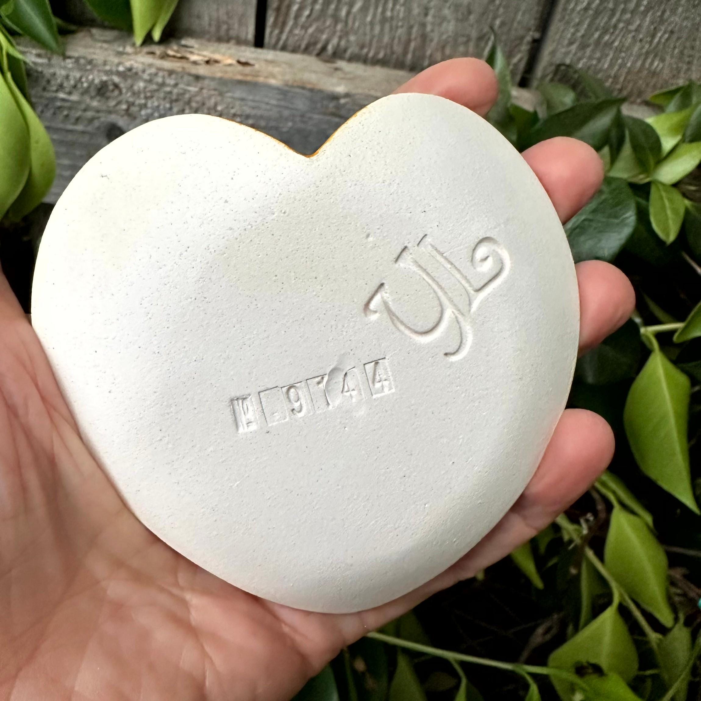 Heart Dish, Handcrafted Ceramic Heart-shaped Bowl, Dragonflies and ...
