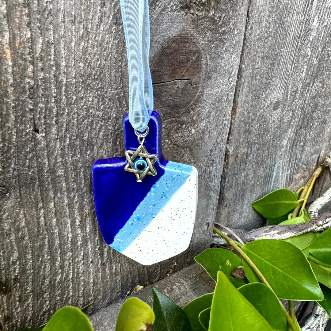 Dreidel Ornament, Handcrafted Ceramic Hanging Dreydel Ornament ...