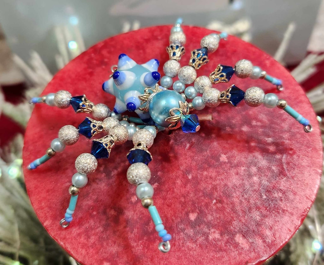 Christmas Spider Ornament With Christmas Spider Legend, OOAK, Spider ...
