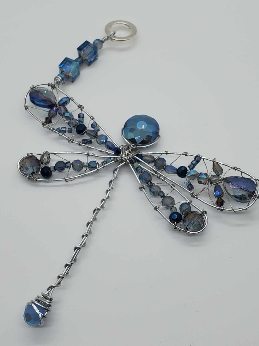 Beaded Dragonfly Sun Catcher, Dragonfly, Dragonfly Suncatcher, Anisoptera, Odonata, Suncatcher ...