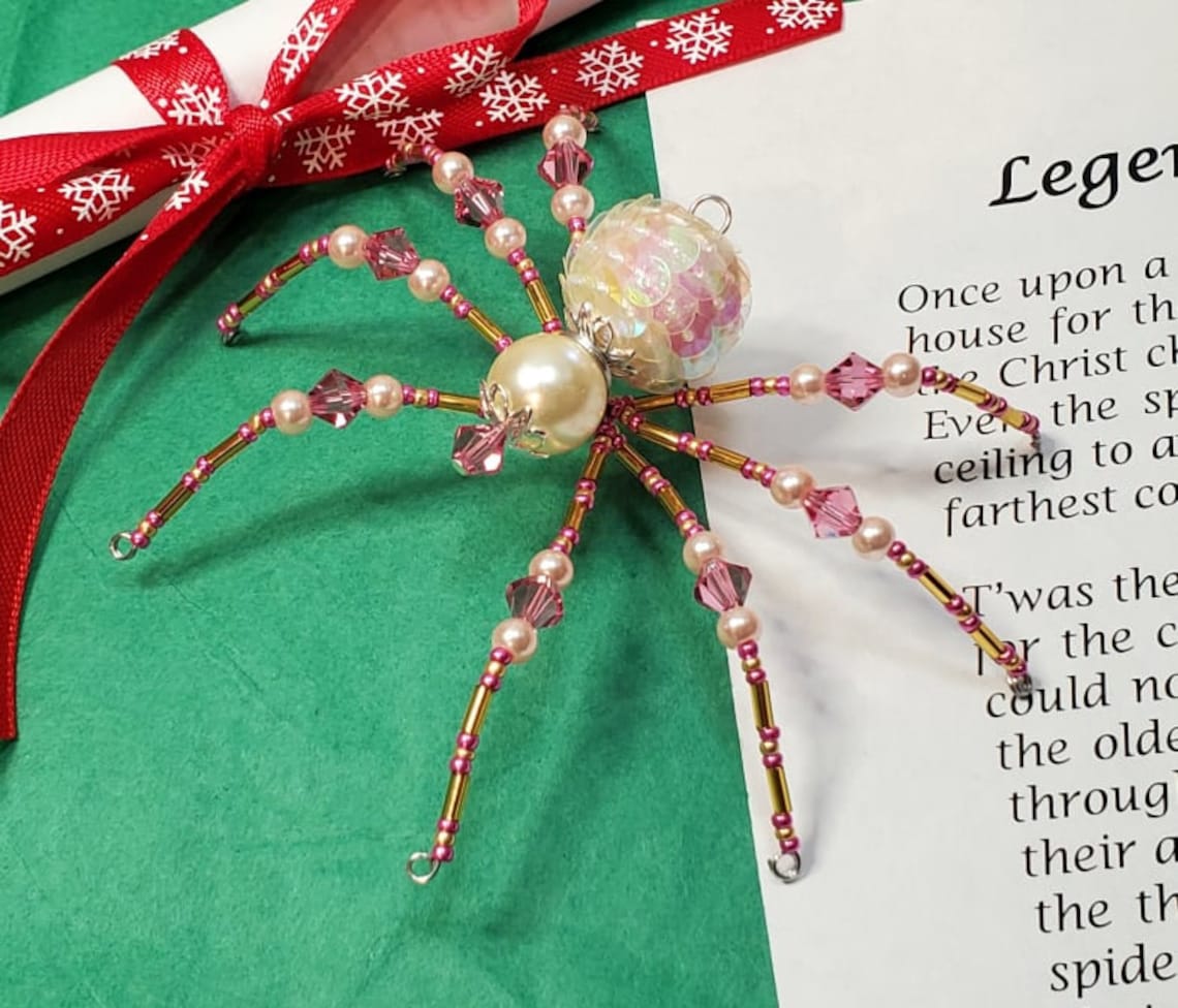 Christmas Spider Ornament With Christmas Spider Legend Spider - Etsy