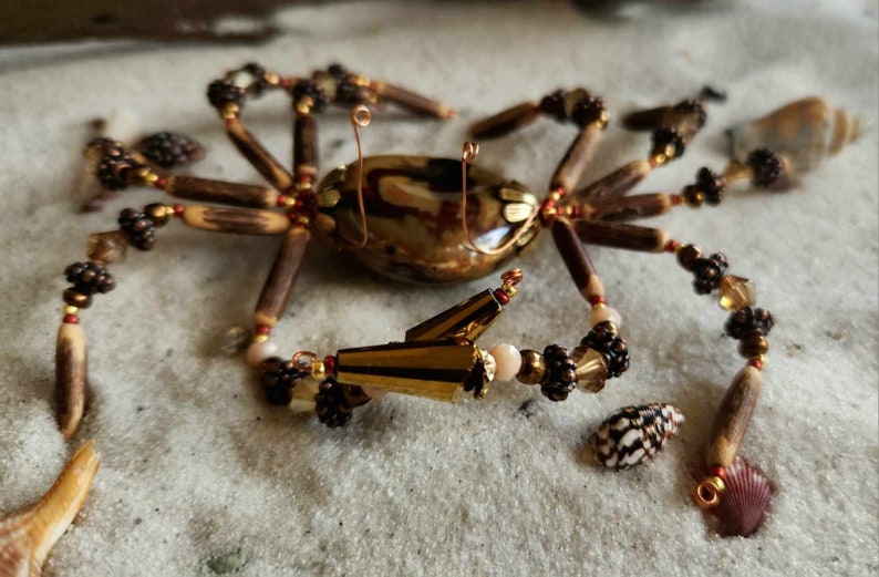 Beaded Crab Suncatcher: OOAK Collectible Art - Etsy