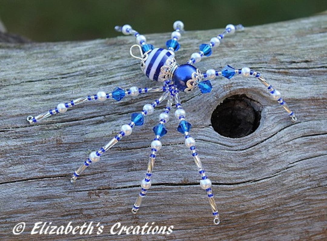 Christmas Spider Ornament: Swarovski Crystal Beaded Holiday Decor - Etsy