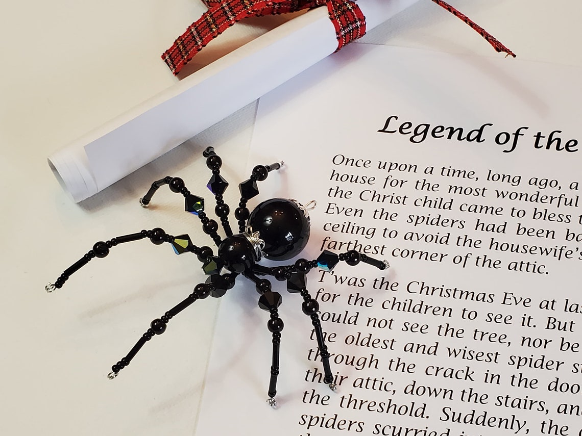Christmas Spider Ornament With Christmas Spider Legend Spider - Etsy