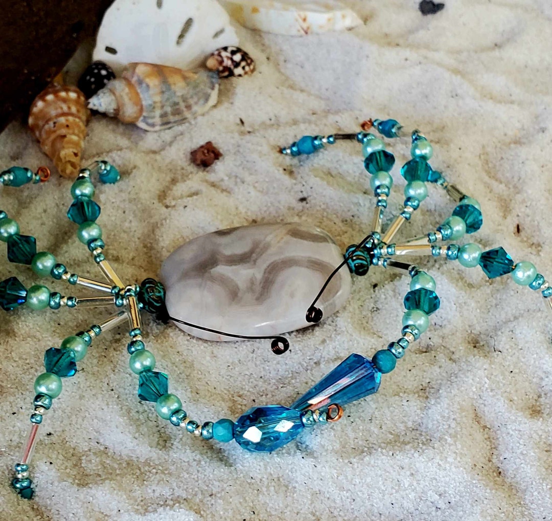 Crab, Beaded Crab, OOAK Crab, Crab Suncatcher, Crabs, Decapod ...