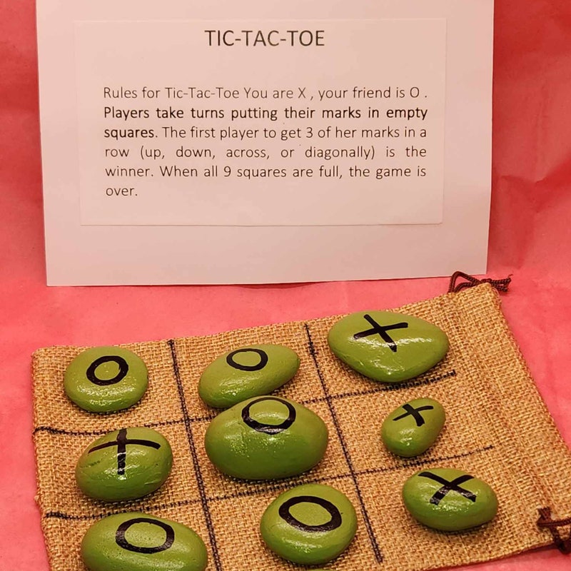 Rock Tic Tac Toe - Etsy
