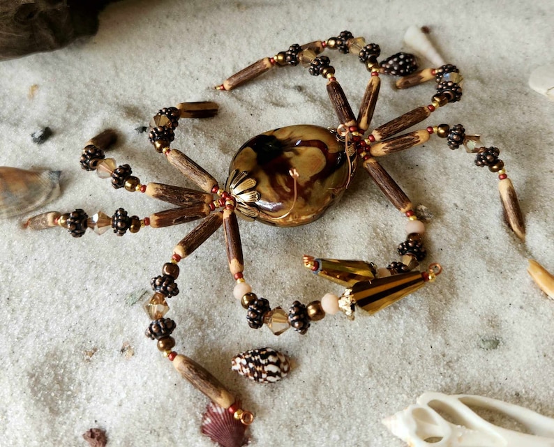 Beaded Crab Suncatcher: OOAK Collectible Art - Etsy