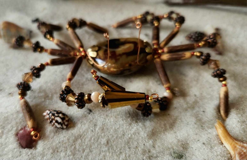 Beaded Crab Suncatcher: OOAK Collectible Art - Etsy