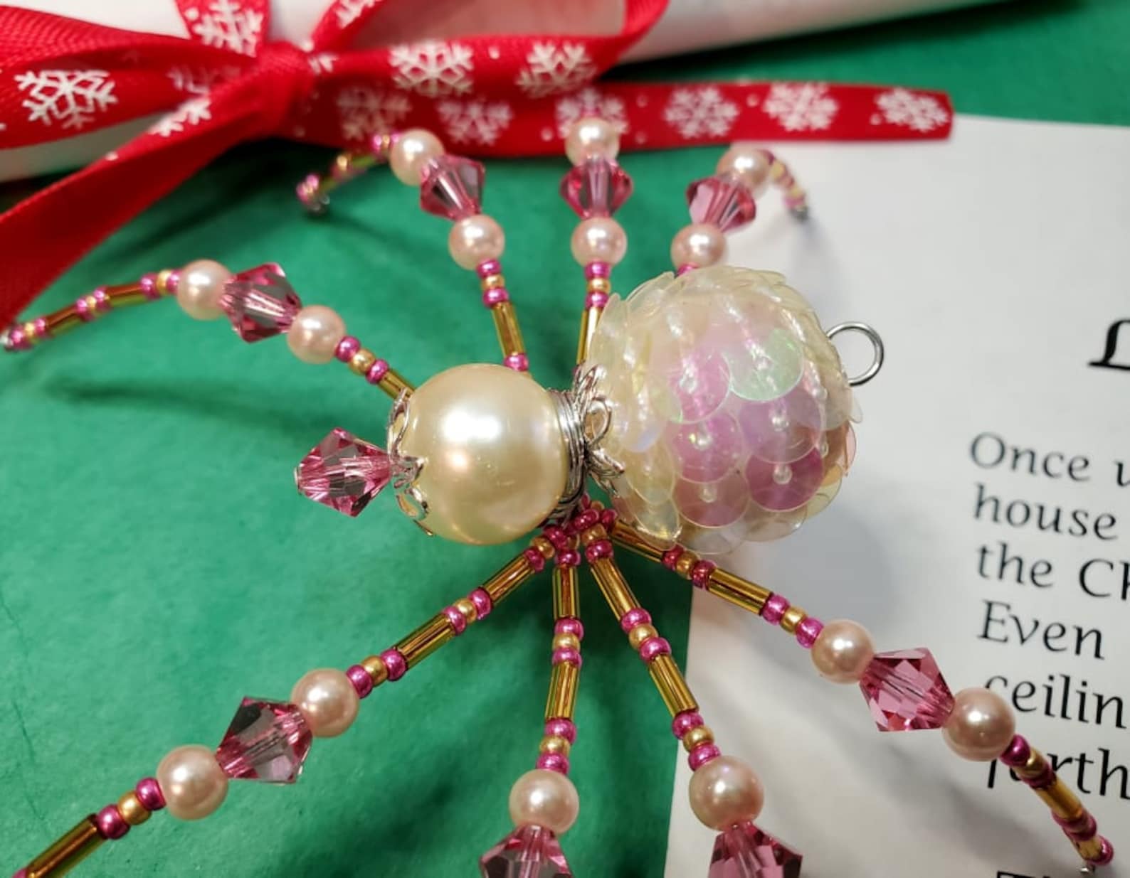Christmas Spider Ornament With Christmas Spider Legend Spider - Etsy