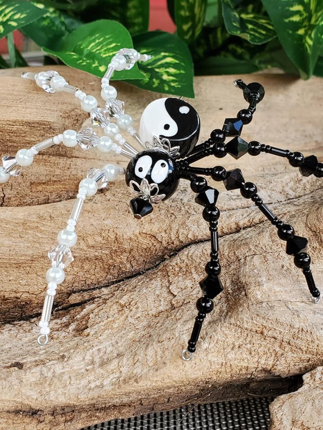Christmas Spider Ornament: Swarovski Crystal Yin Yang Holiday Decor - Etsy