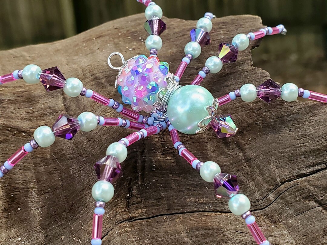 Christmas Spider Ornament: Swarovski Crystal Beaded Holiday Decor - Etsy