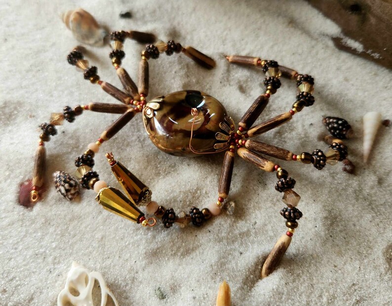 Beaded Crab Suncatcher: OOAK Collectible Art - Etsy