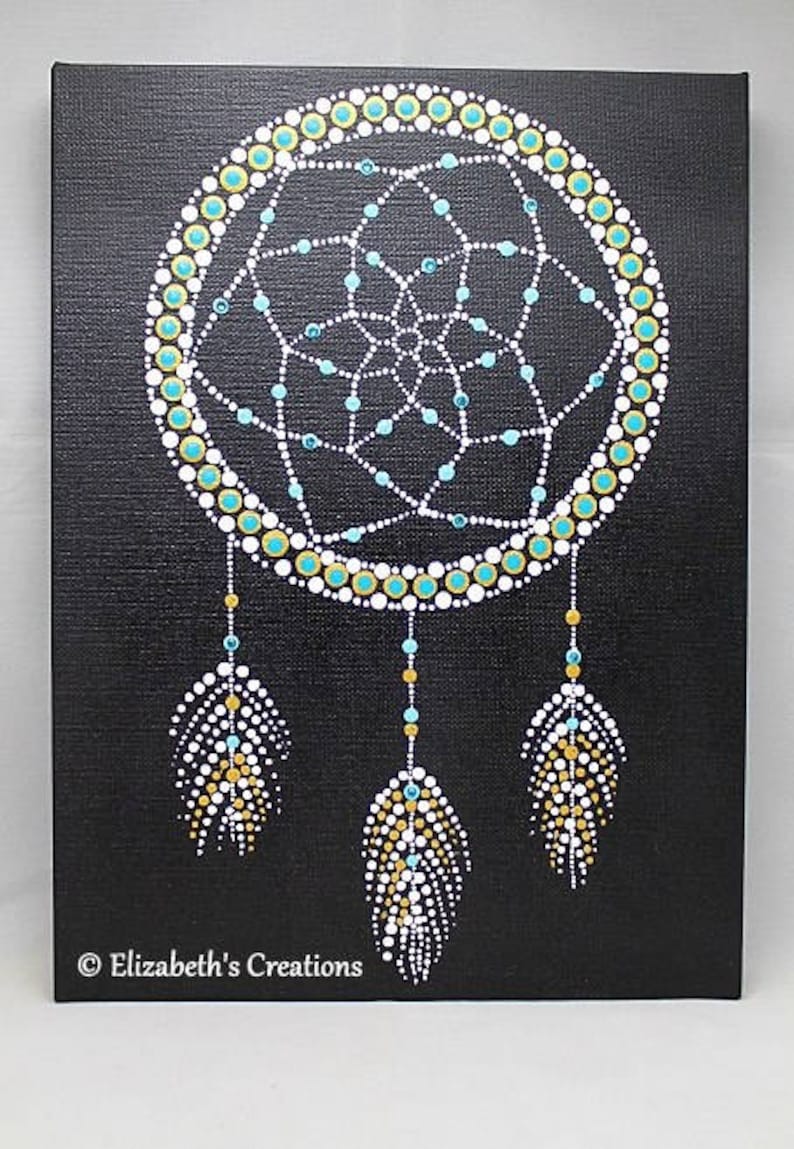Mandala Art Dream Catcher Mandala Painting Painted Mandala | Etsy