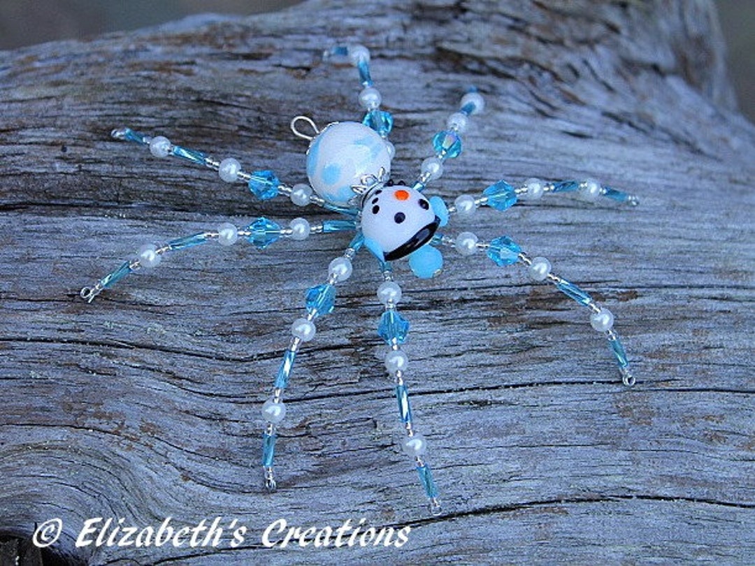 Christmas Spider Ornament: Swarovski Crystal Beaded Holiday Decor - Etsy