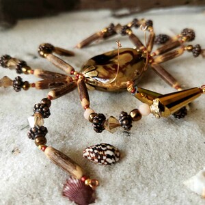 Beaded Crab Suncatcher: OOAK Collectible Art - Etsy