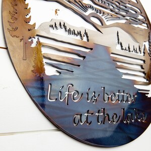 Life is Better at the Lake Metal Wall Art Metal Home Decor Lake Life ...