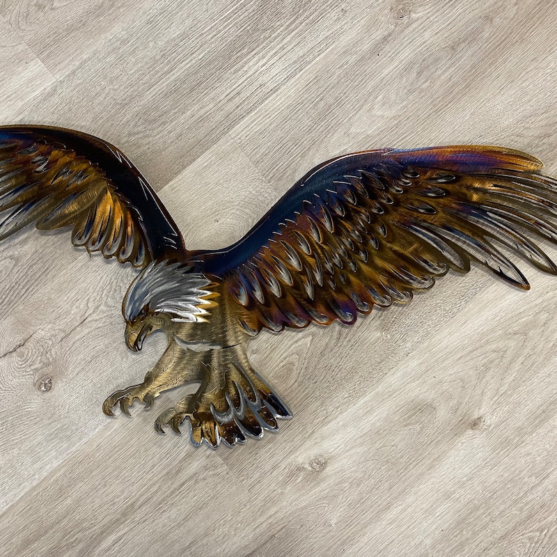Metal Hawk Wall Art - Etsy