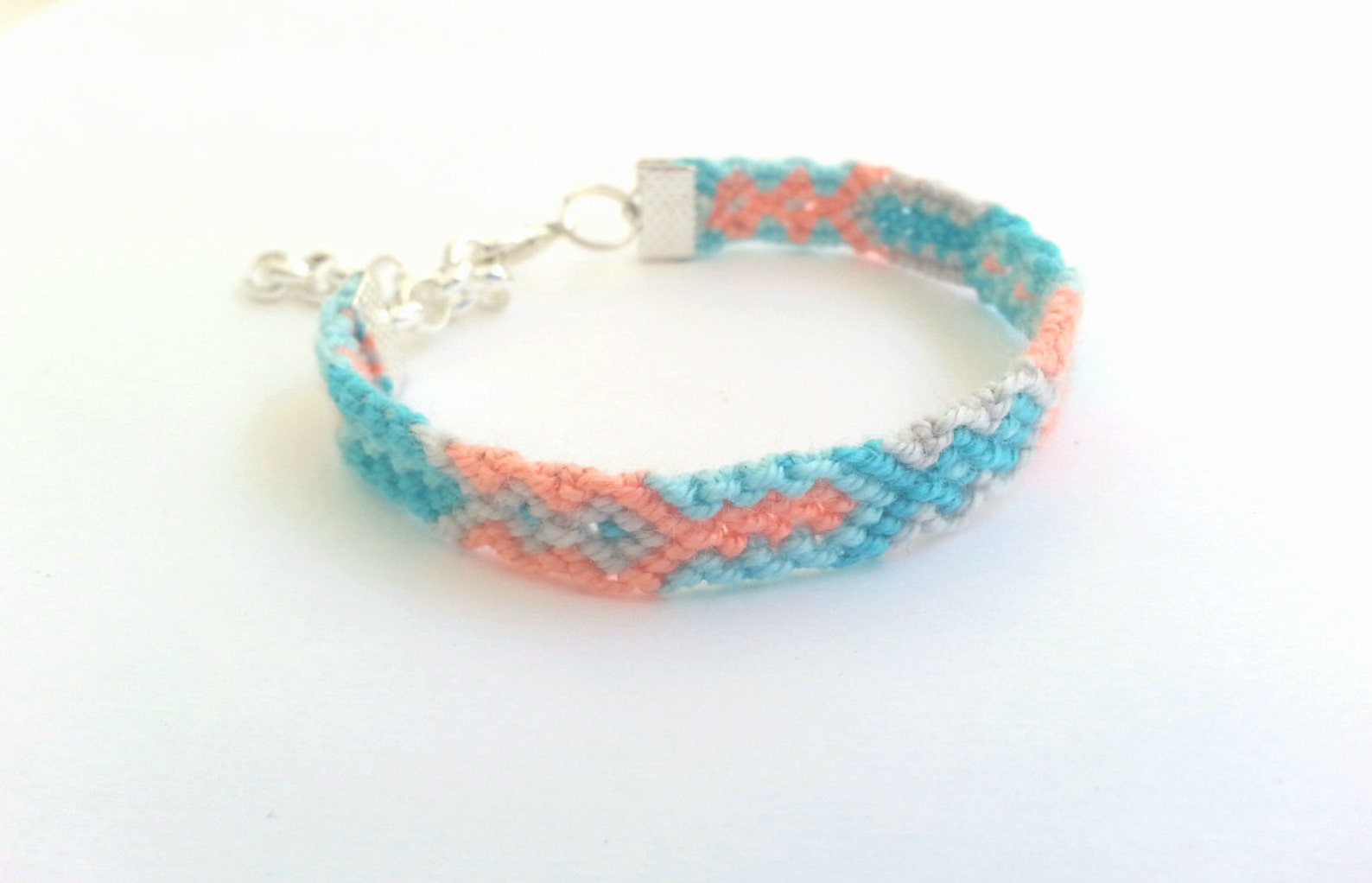 Friendship Bracelet in Pastels. - Etsy
