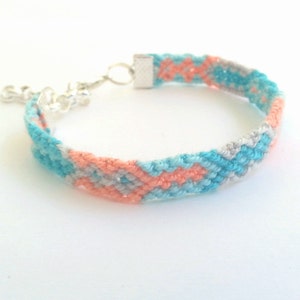 Friendship Bracelet in Pastels. - Etsy