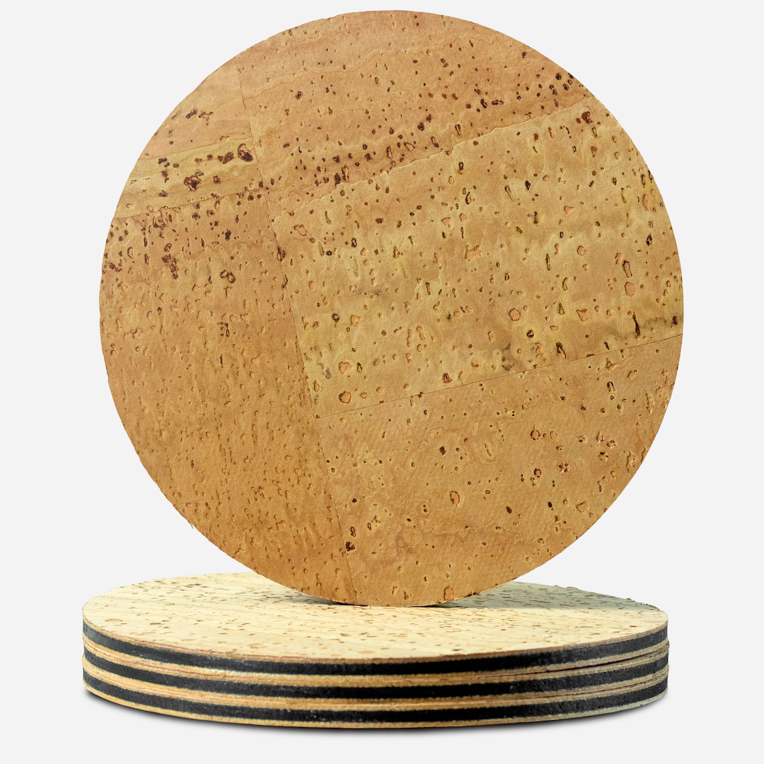 Cork Coasters Set of 4 Natural for Drinkware, Personalized Engraved ...