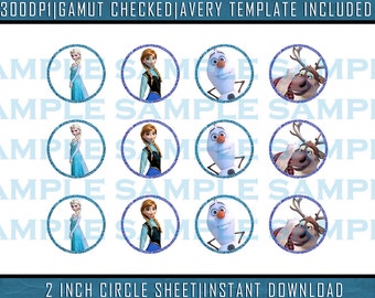 Frozen circle images | Etsy