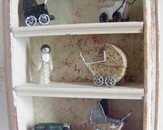 Miniature Display of Tiny Prams & Dolls Reduced by 50% - Etsy