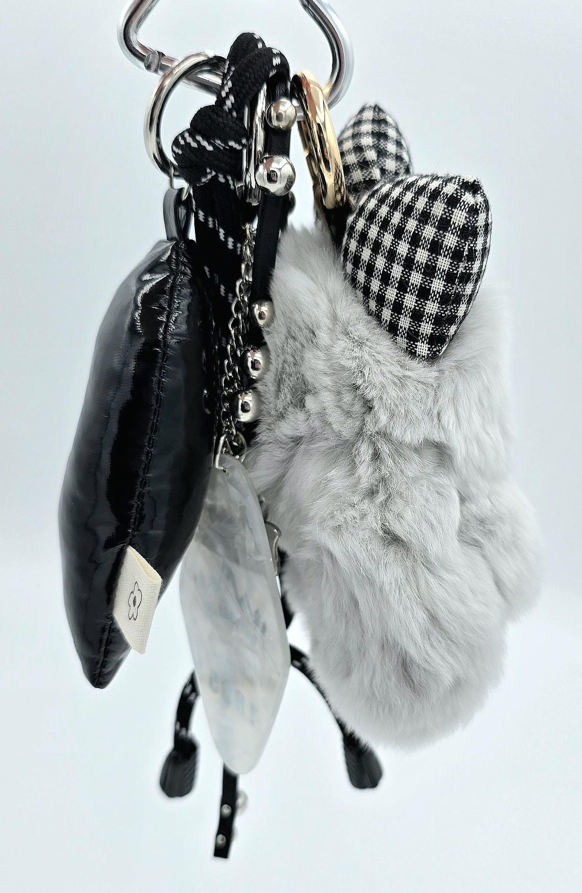 Bunny Keychain, Plush Keychain, Puff Keychain, Bag Chain, Figure ...