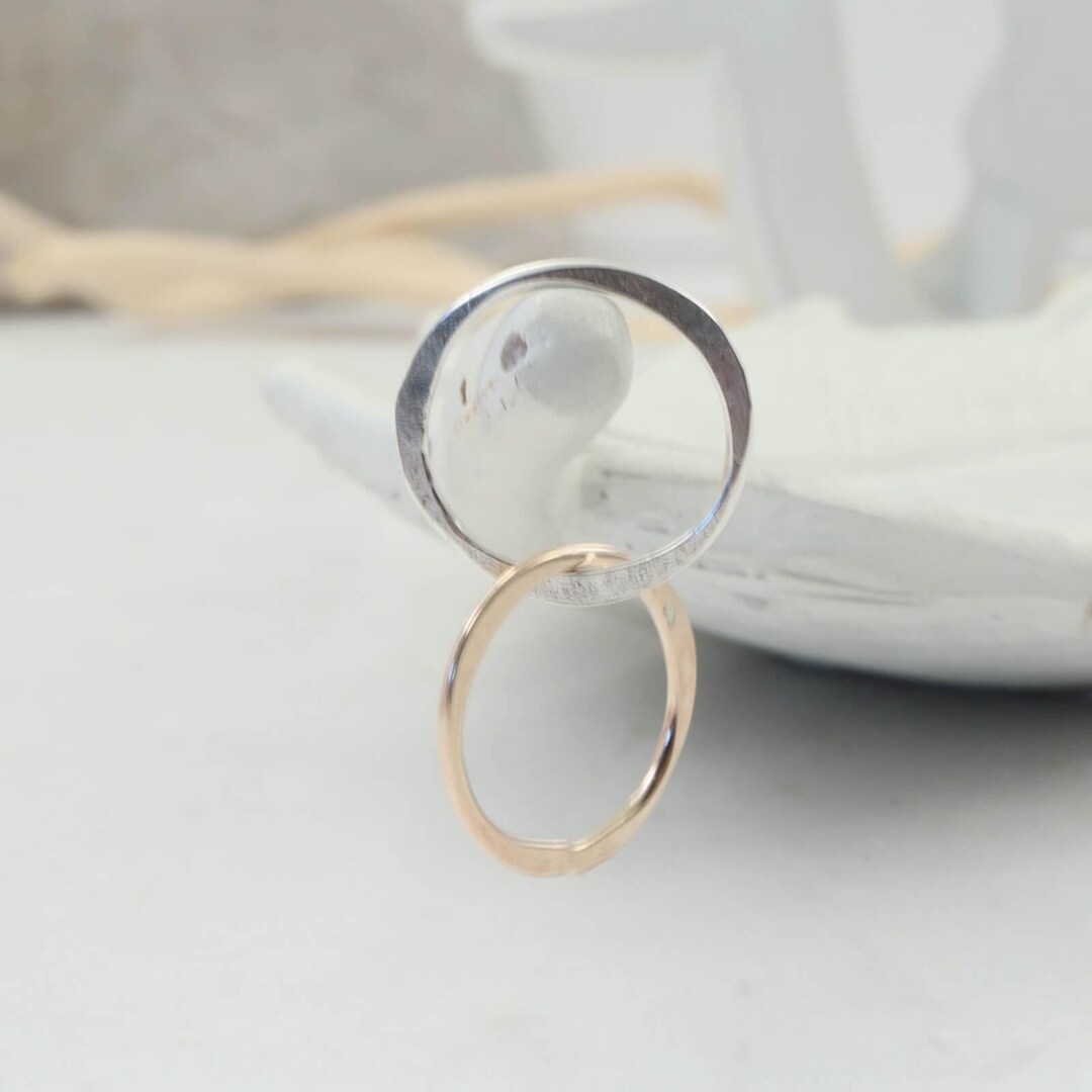 Links Silver & Gold, Double, 6mm, 1mm, Choose Your Metal - Etsy