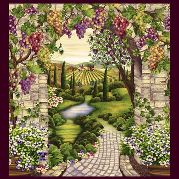 Vineyard Fabric - Etsy