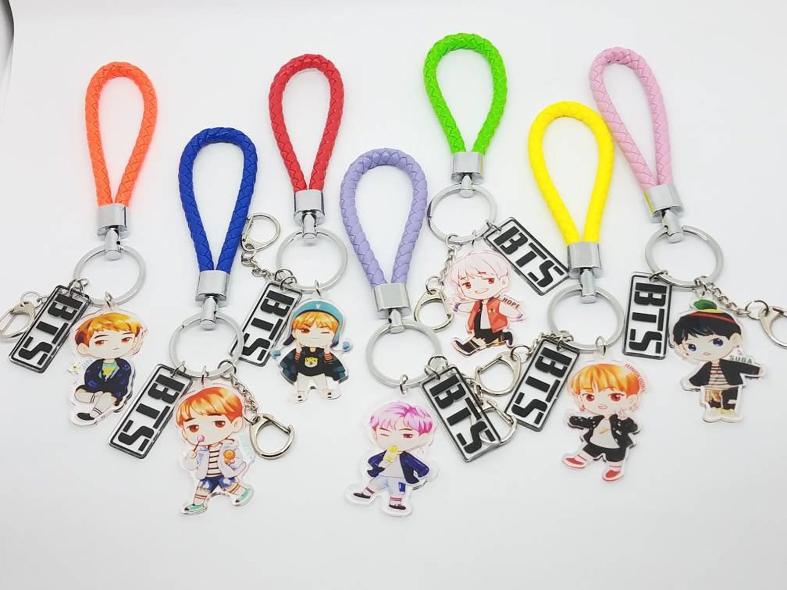 Cute Kpop BTS Bangtan Boys Clear Acrylic BTS Keychain With BTS - Etsy
