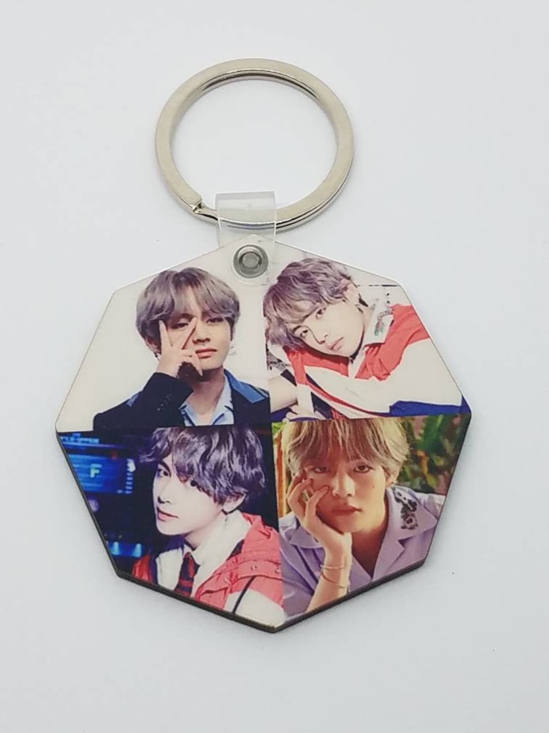KPOP BTS Double-side Print Wood Keychain BTS Keychain Bangtan Boys ...