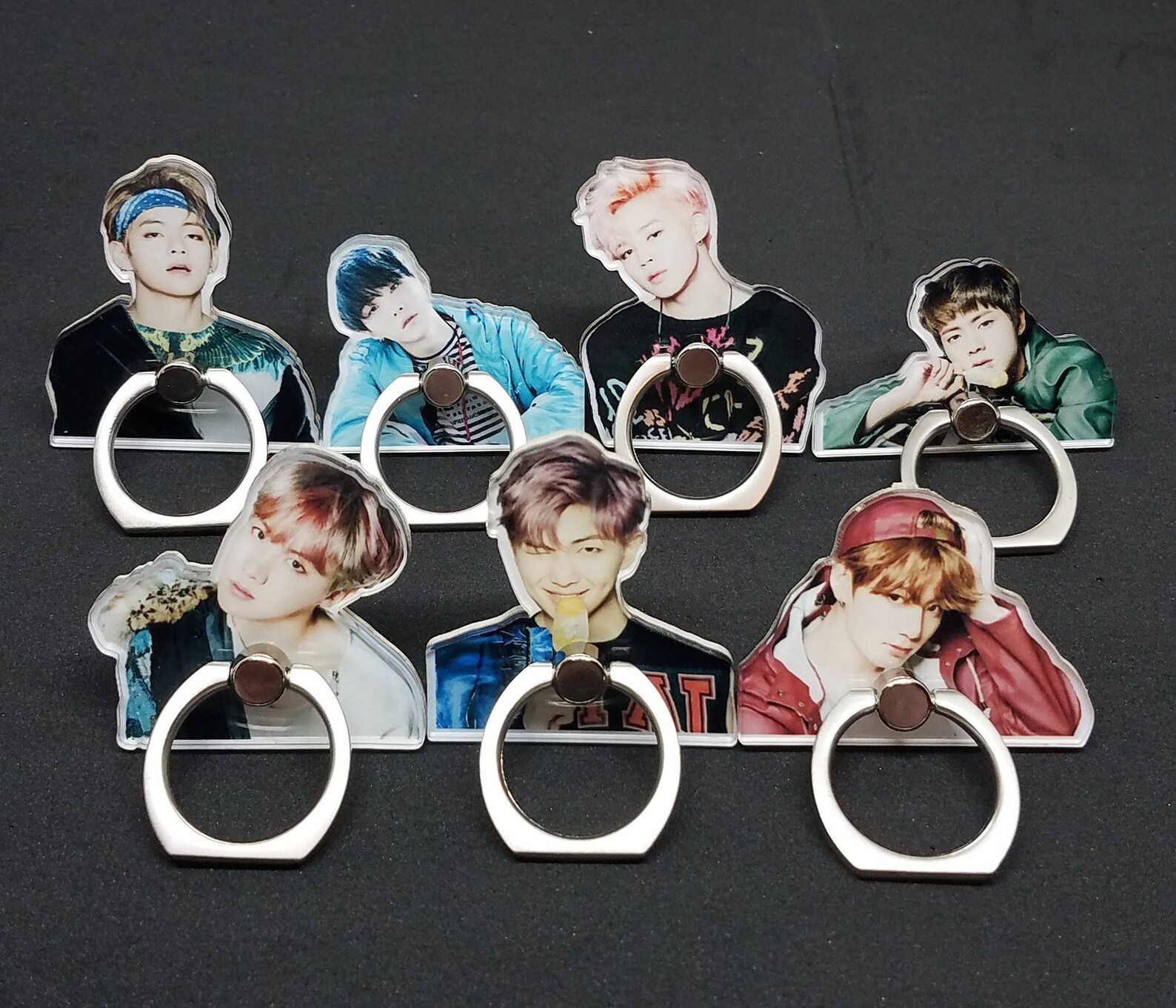 KPOP BTS Acrylic & Plastic Finger Ring Stand Holder Phone Grip - Etsy