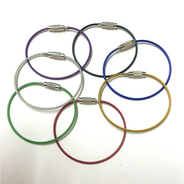 Wire Rope Keyrings - Etsy