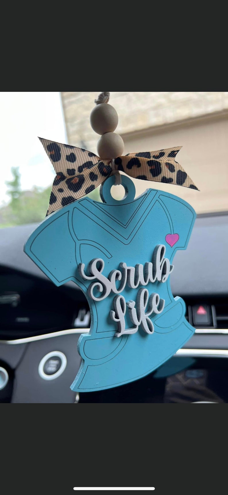 Nurse Scrub Life Car Charm - Etsy