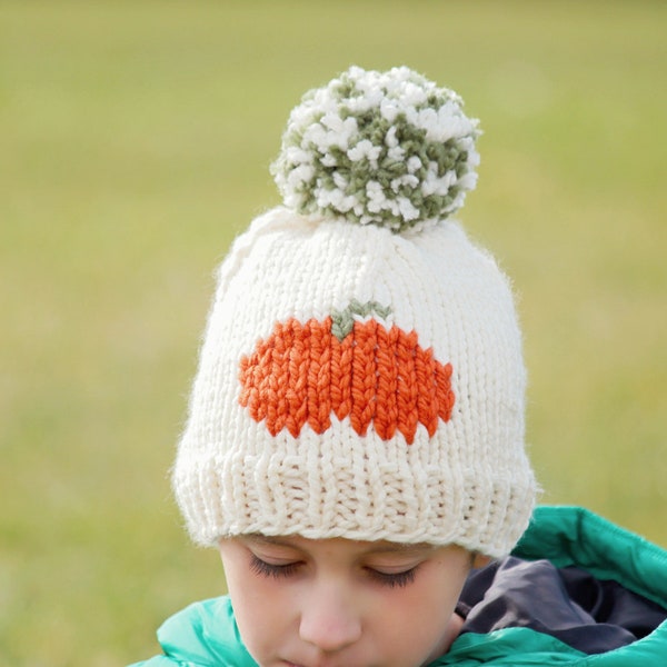 Knitted Pumpkin Hat - Etsy