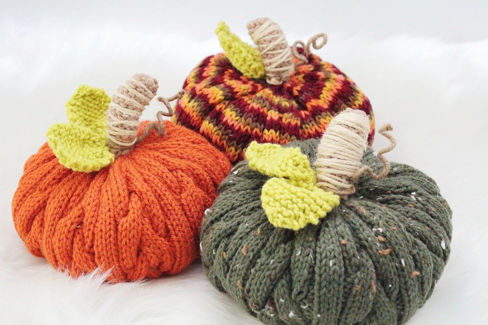 Braided Cable Pumpkin - Knitting Pattern Only - Fall Home Decor Pattern ...