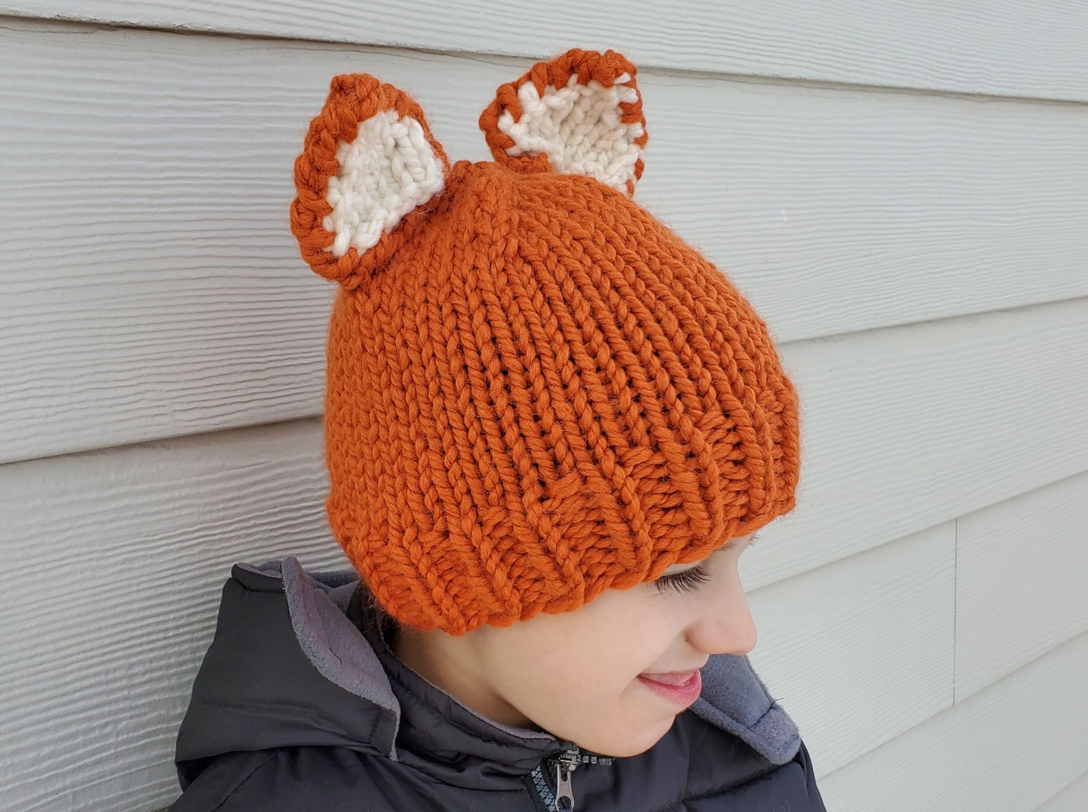 Fox Beanie Knitting Pattern Digital Download Only Fox - Etsy India