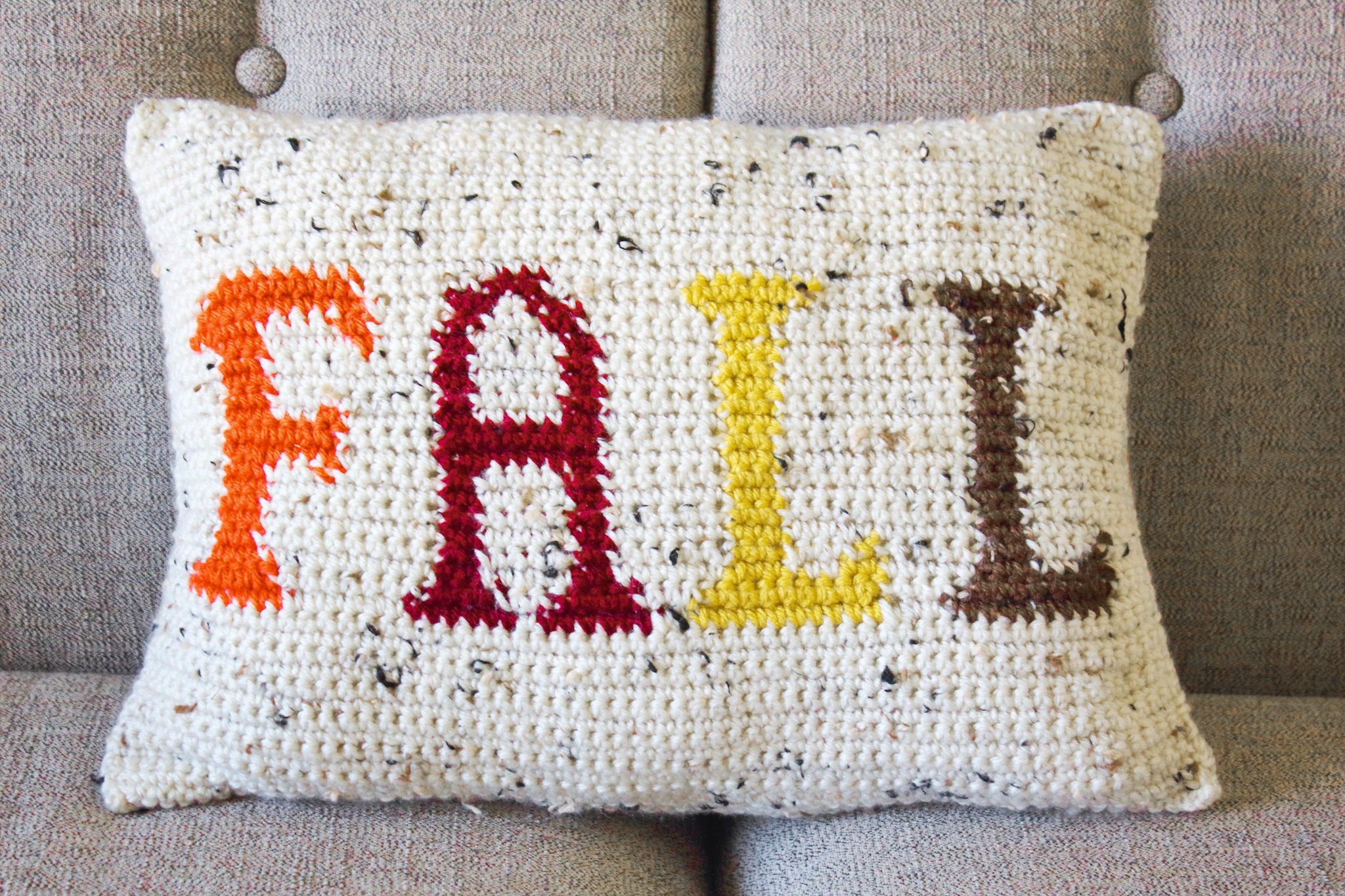 Fall Crochet Pillow Pattern Crochet Pillow Cover Fall - Etsy Canada
