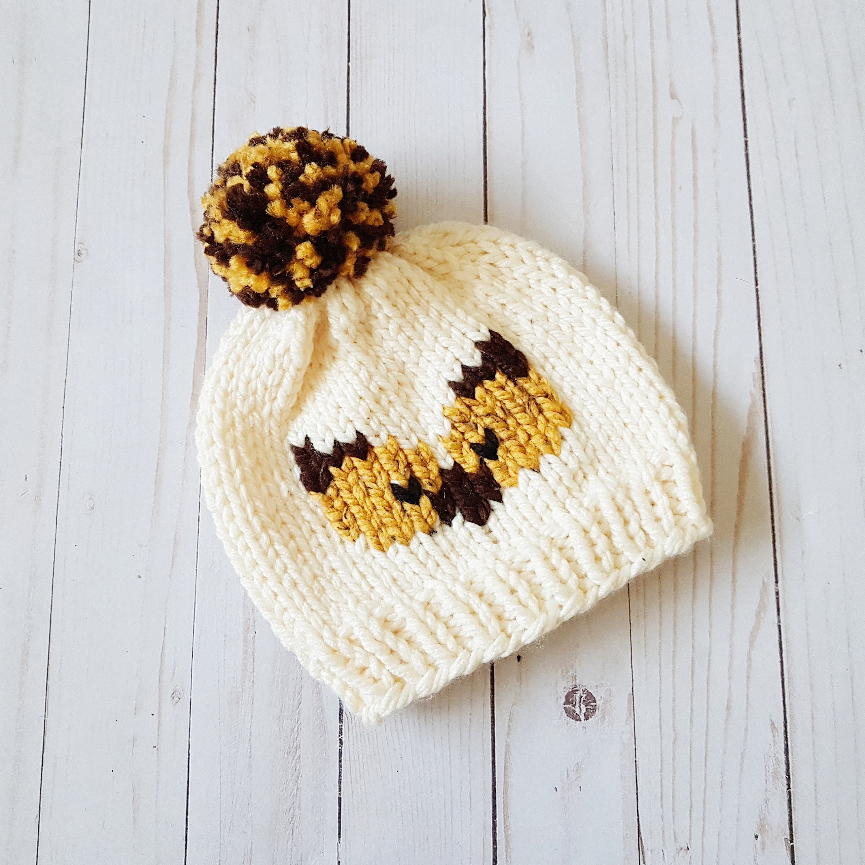 The Wise Owl Beanie Digital Download Knit Owl Beanie | Etsy