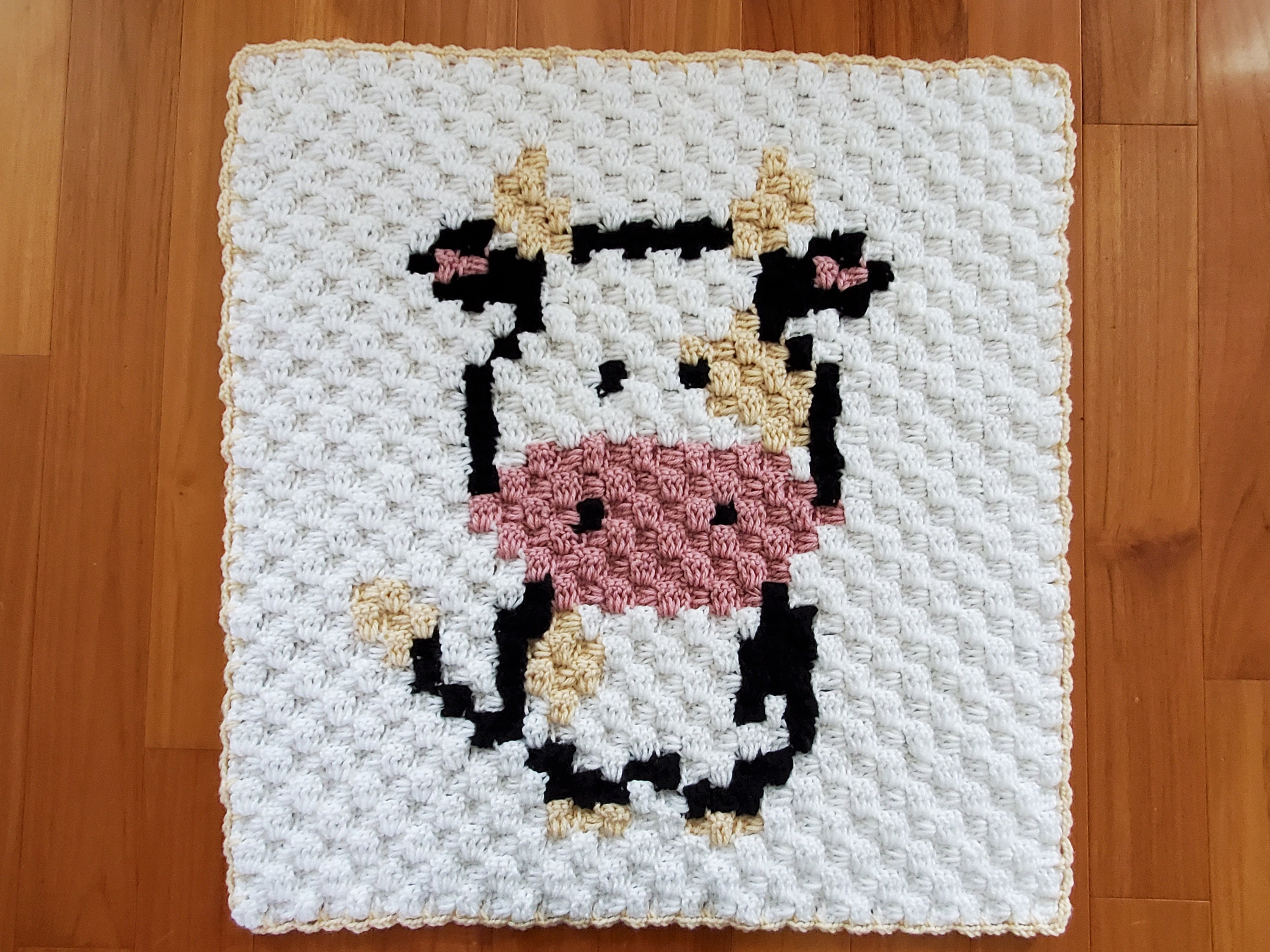 C2C Crochet Cow Baby Blanket Pattern – Digital Download - Etsy Canada