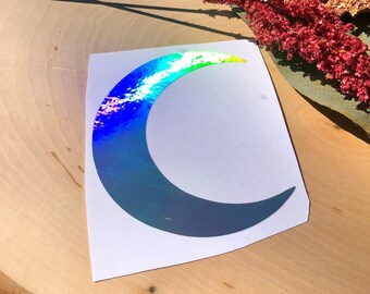 Crescent Moon Decal | Etsy