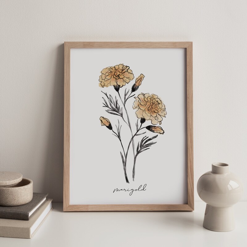 Marigold Print - Etsy