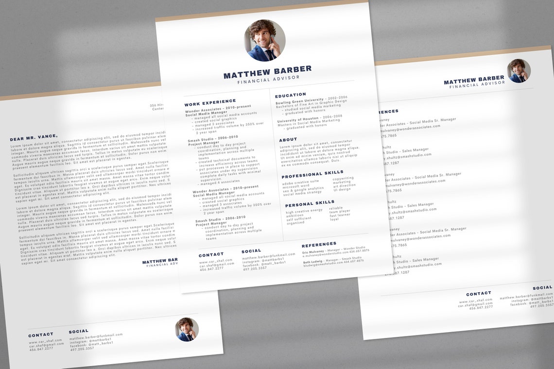 Cv Template, Simple, Professional, Resume Template, Best Resume ...
