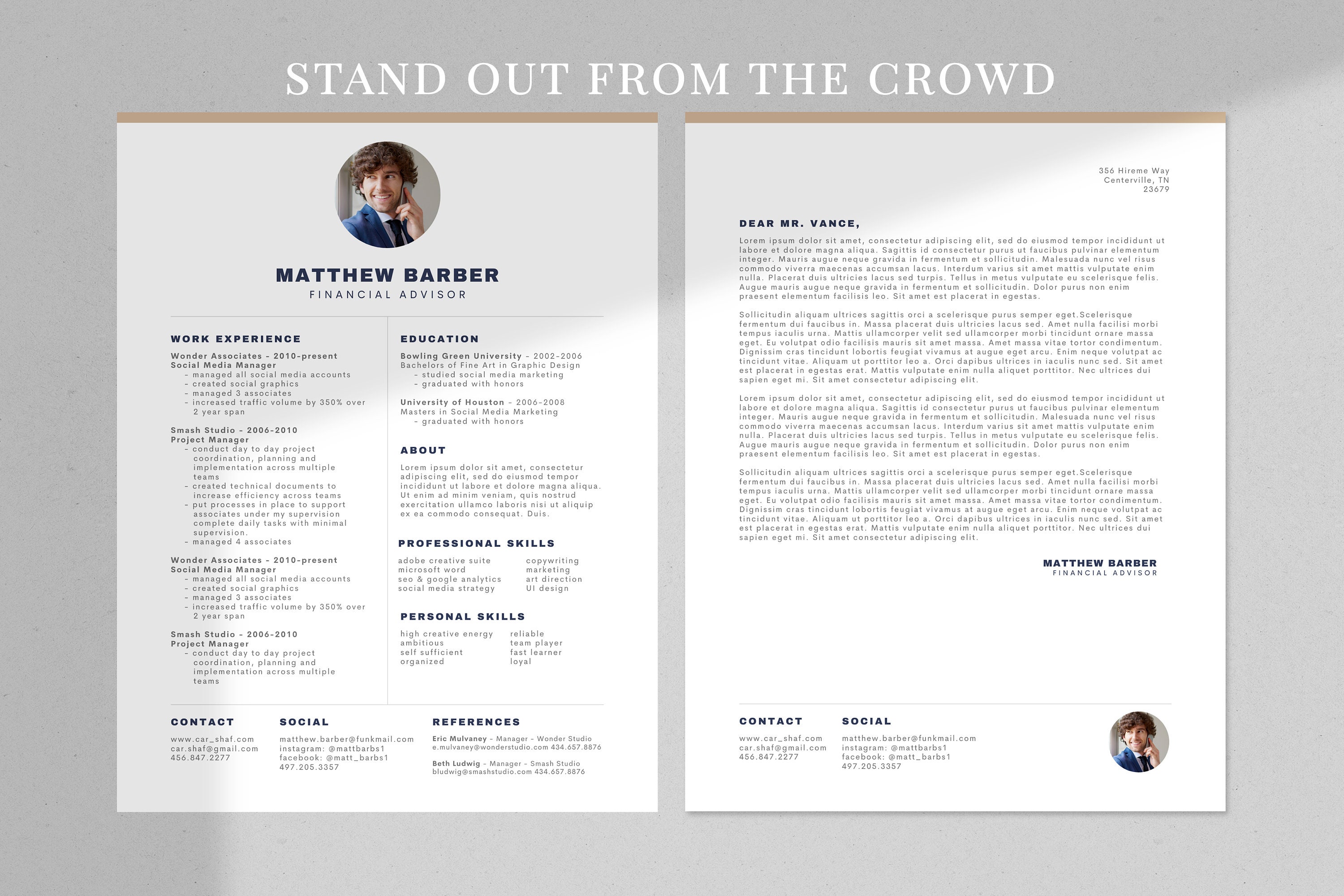 Cv Template, Simple, Professional, Resume Template, Best Resume ...