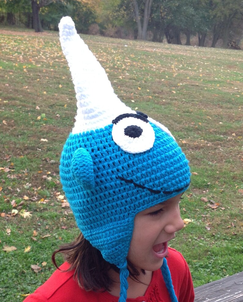 Smurf ear flap hat | Etsy