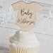Set of 12, Personalized Baby Shower Cupcake Toppers, Custom Baby ...