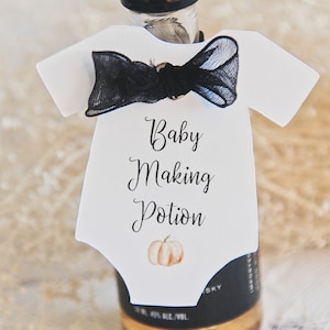 Baby Making Potion Tags, Fall Baby Shower Party Favor, Lil Pumpkin ...