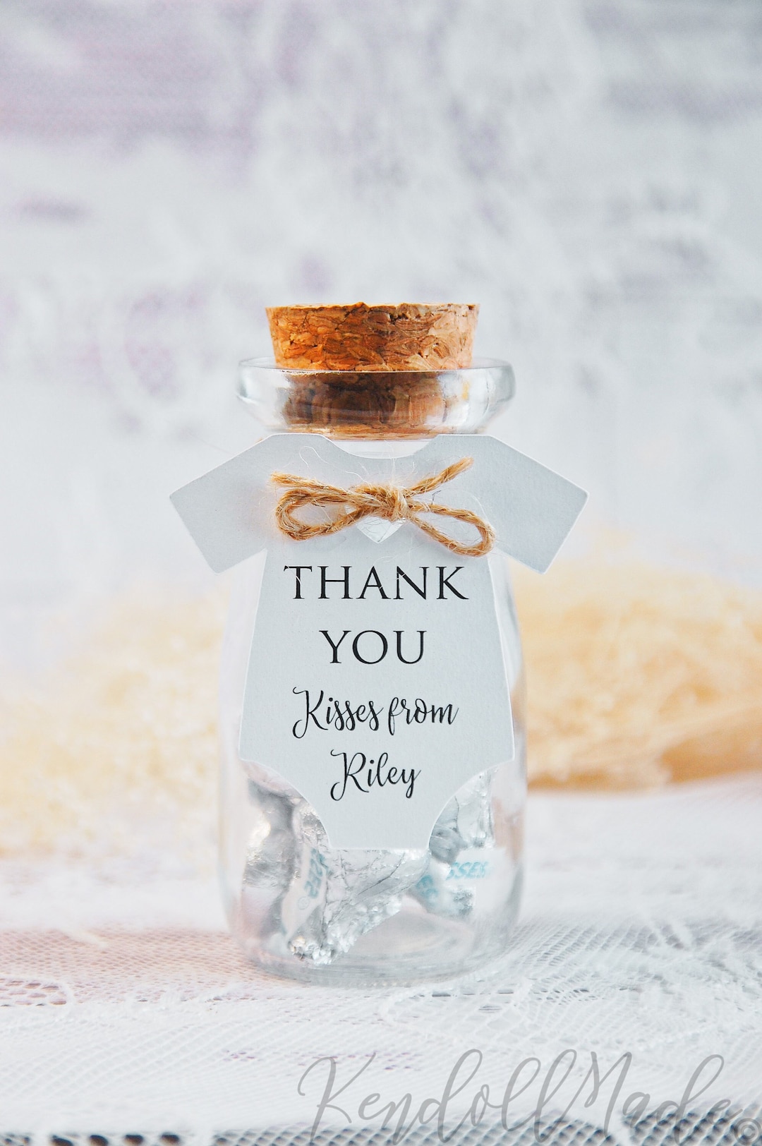 Thank You Kisses From (your Name Here) Baby Shower Party Favor Gift ...