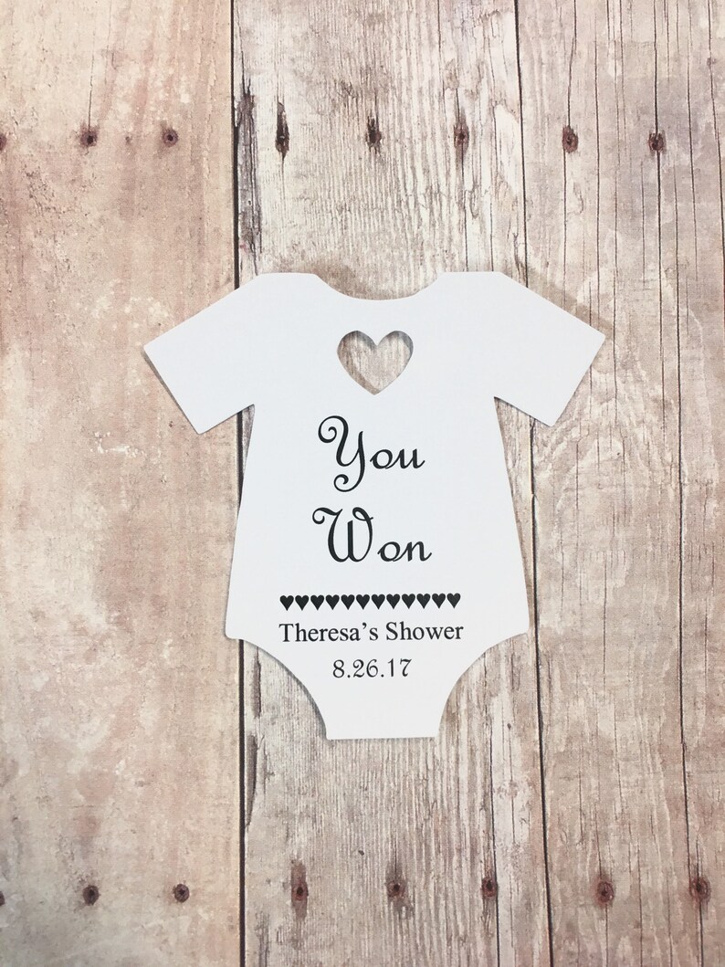 You Won Baby Shower Game Prize Gift Tags L Welcome Our Little One L ...