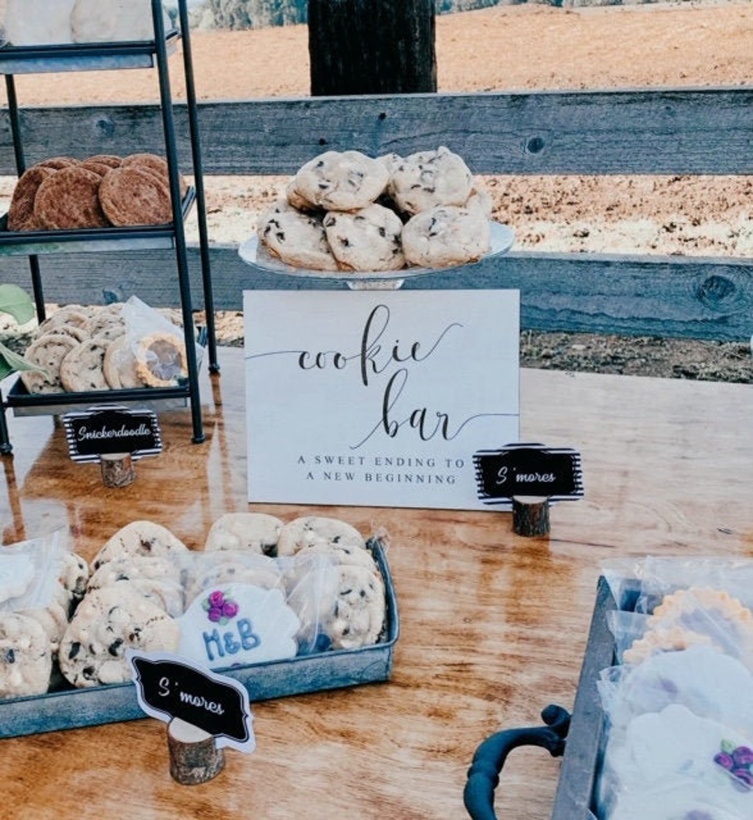 Cookie Bar Sign ~ SIGN ONLY ~ A Sweet Ending to a New Beginning ...